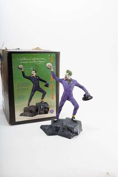 DC Comics: "The Joker" Cold Cast Porcelain Statue- Nice! - Auction Ohio
