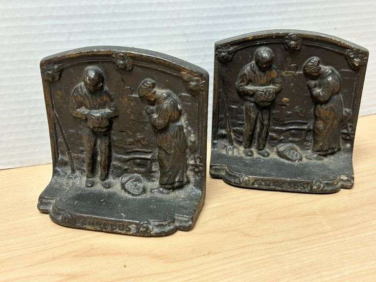 Antique Metal Bookends - Auction Ohio