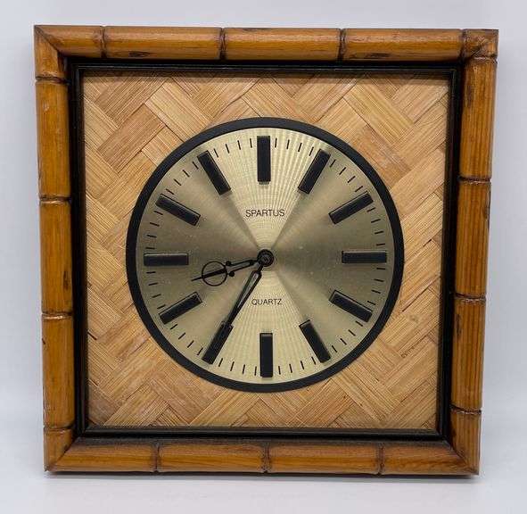 Vintage Bamboo Sparta Wall Clock - Auction Ohio