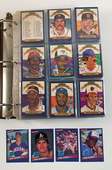 1986 Donruss Baseball Complete Set in Binder - Canseco / McGriff / O ...