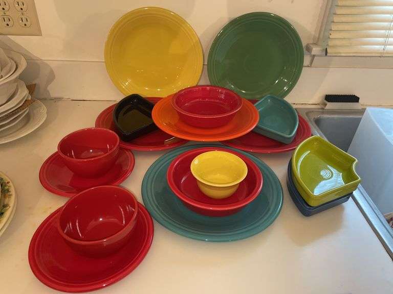 Fiestaware Mixed Dishware & Relish Set - Auction Ohio