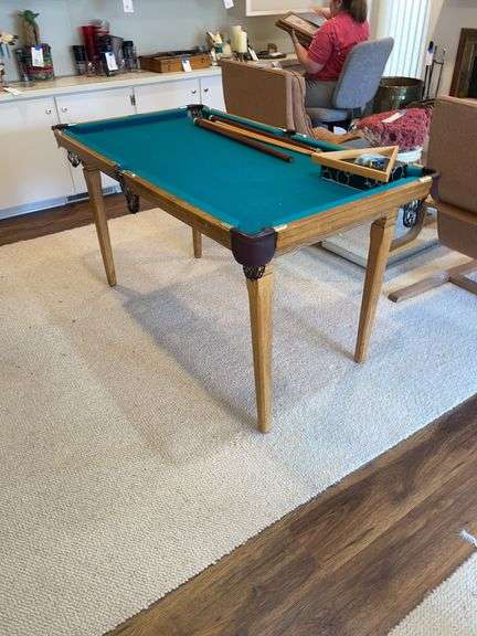 Small Billiard Table with Accessories - Auction Ohio
