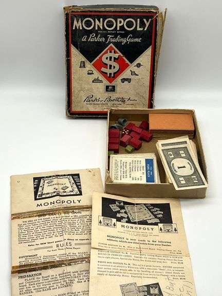 Vintage Monopoly Game - Auction Ohio