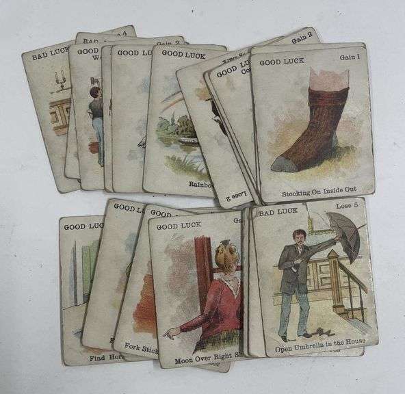 ANTIQUE GAME OF LUCK CARD GAME. - Auction Ohio