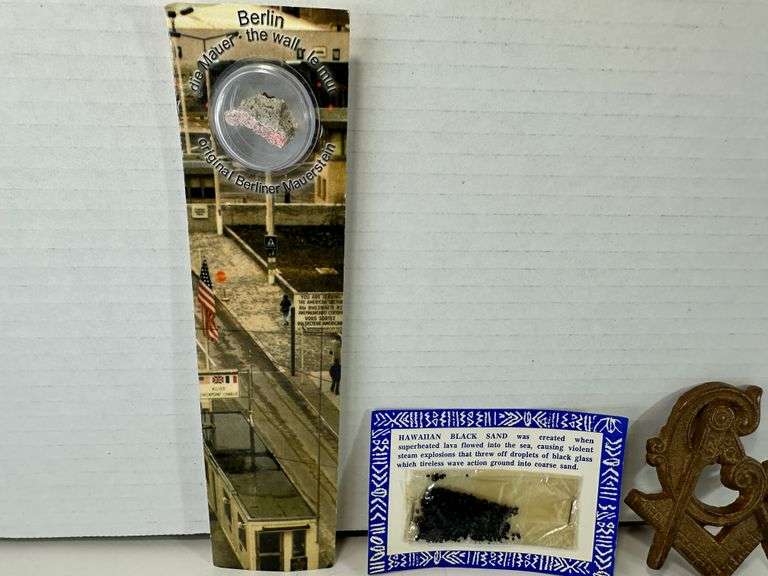 Antique Vintage Collectible Lot Berlin Wall Tokens Brass Bell Kennedy ...