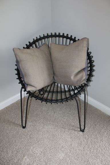 Iron Wrapped Bucket Chair - Auction Ohio