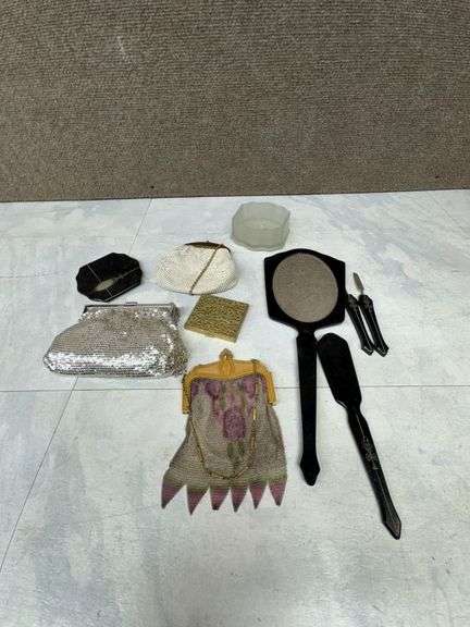 Assorted Vanity Set Items and Evening Bags - Auction Ohio