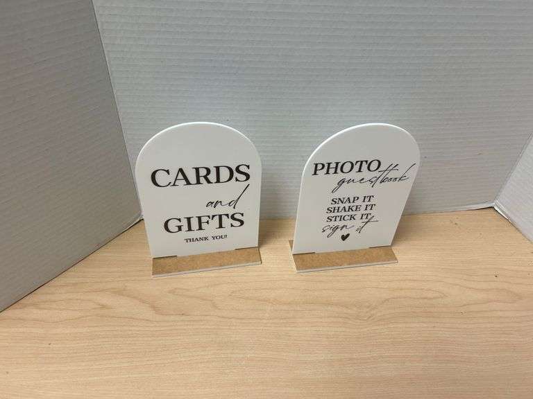 Wedding Reception Signs - Auction Ohio