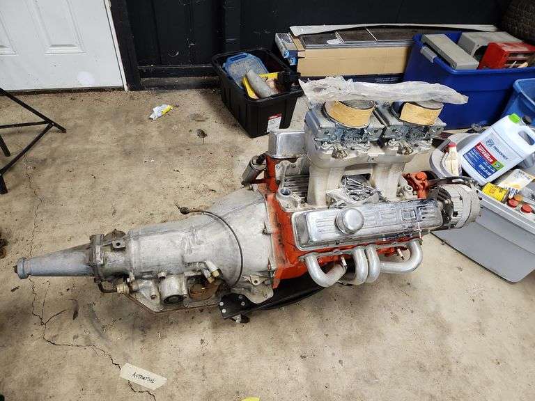 GM 3970010 Block 350 V8(5.7L) Motor Internals Unknown, Cast Iron Heads ...