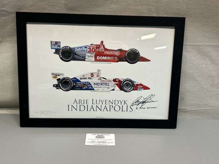 Autographed Indy Car and Formula 1 racing memorabilia!!! - Auction Ohio
