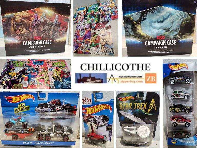 CHILLICOTHE: COMIC BOOKS, HOT WHEELS, TREASURE HUNTS AND DUNGEON AND ...