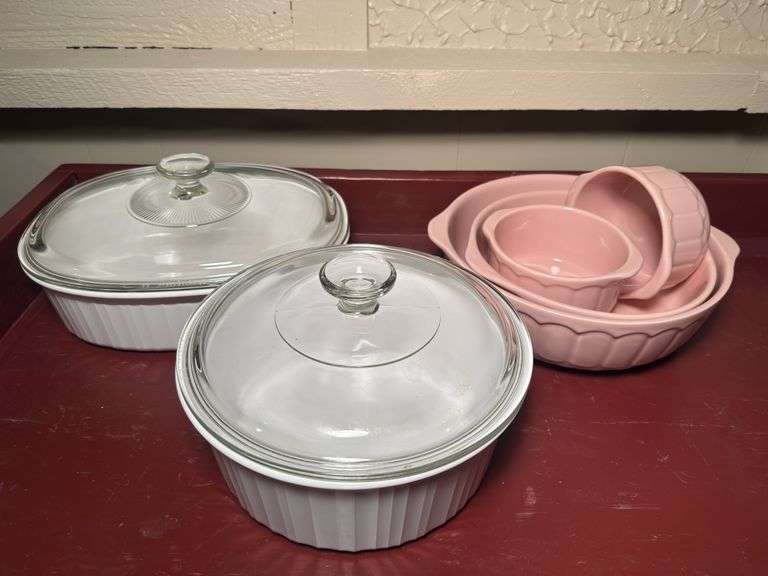 Corningware & Pink Dishware - Auction Ohio