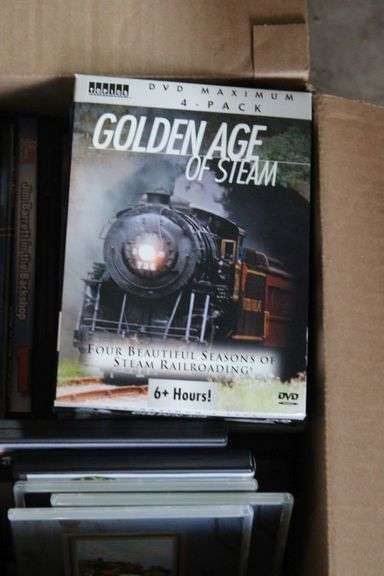 Box Lot of Train-Themed DVDs - Auction Ohio
