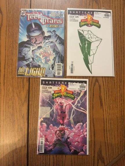 Teen Titans No. 22 / Mighty Morphin Power Rangers No. 25,26 - Auction Ohio