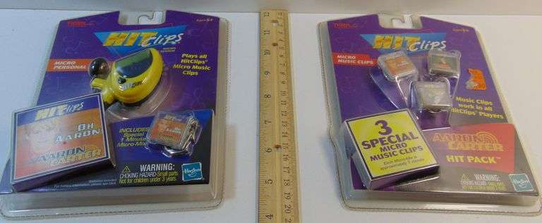 2000 Tiger Electronics Hit Clips micro Personal Player and (4) Micro ...