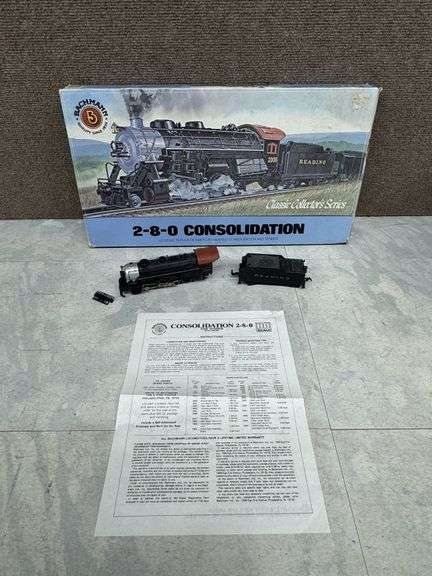 Bachmann HO Scale 2-8-0 Consolidation Locomotive and Tender – Reading ...