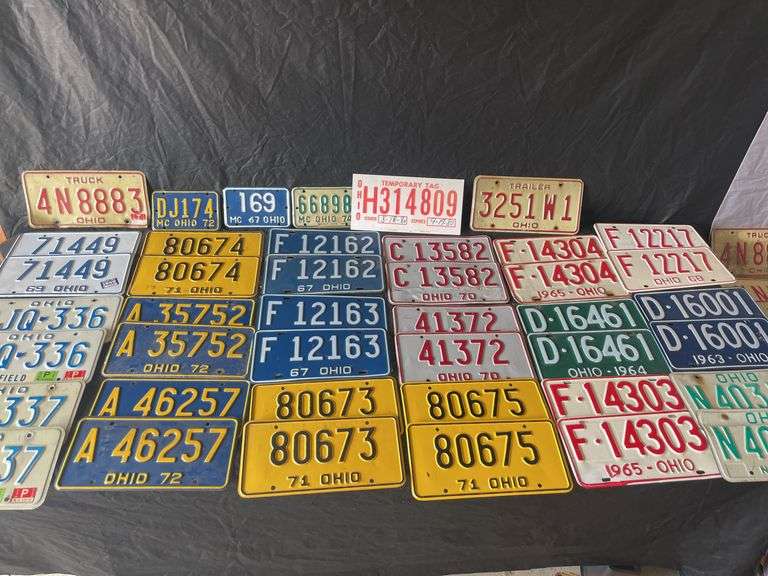 License Plates - Auction Ohio