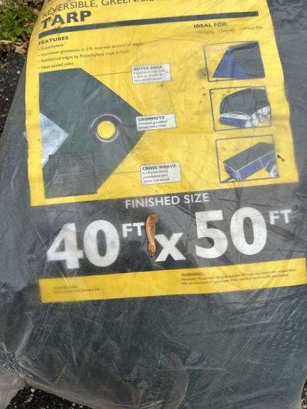Steelton Tools 40' x 50' Reversible Tarp - Auction Ohio