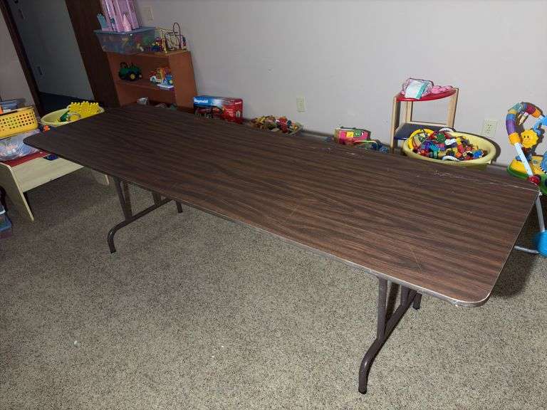 8 Foot Folding Table - Auction Ohio