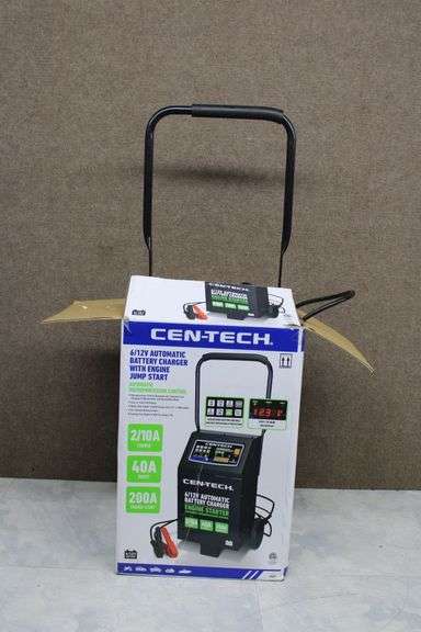 Cen-Tech 6/12V Automatic Battery Charger With Engine Jump Start ...