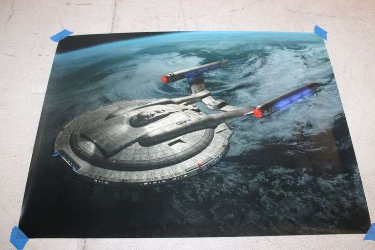 Star Trek U.S.S. Enterprise Poster - Auction Ohio