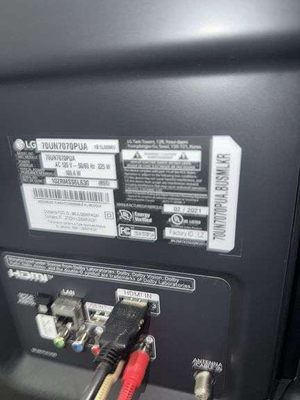 LG 72" TV - Auction Ohio