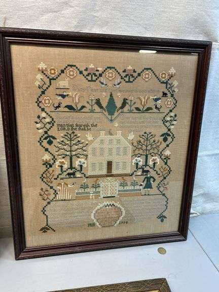 Framed Needlework Samplers - Auction Ohio