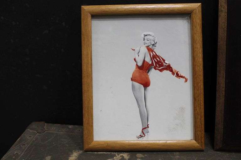 Two Framed Pin-Up Style Portrait Photos - Auction Ohio