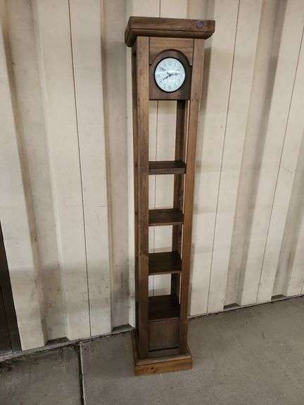 Wood Clock Stand, Clock Needs Repaired 13"X10"X68" - Auction Ohio