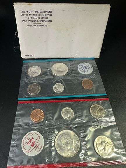 1964 Uncirculated Coin Set - Auction Ohio