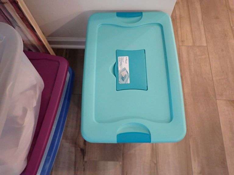 5 empty Totes with lids - Auction Ohio