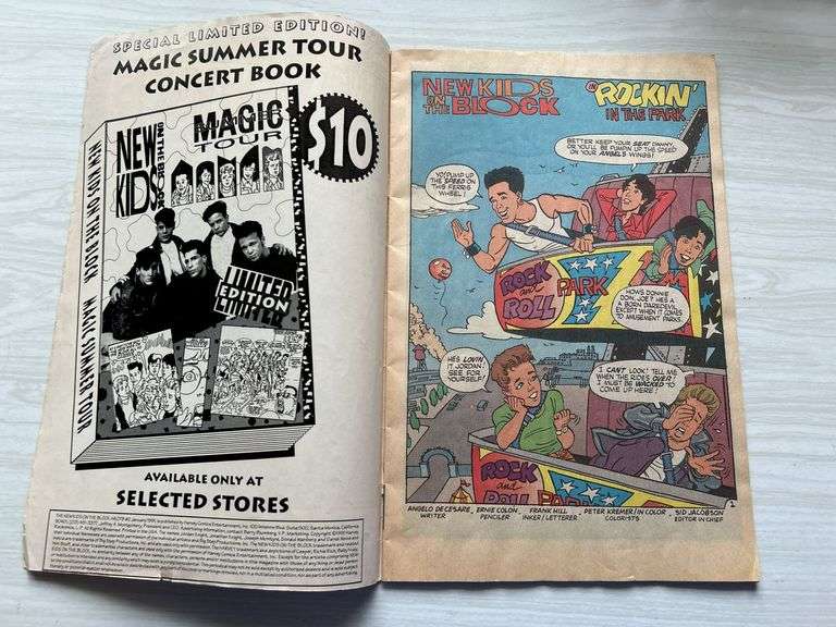 New Kids On The Block Comic Book - Auction Ohio