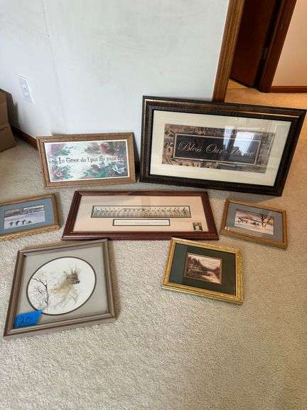 Mixed Framed Wall Art Group - Auction Ohio
