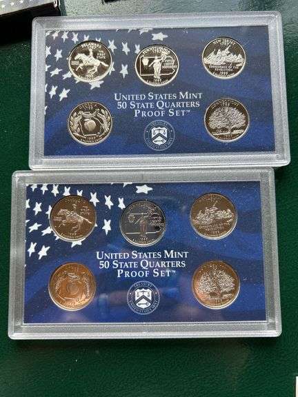 1999 United States Mint 50 State Quarters Proof Sets - Auction Ohio