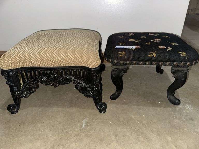 Wrought Iron Base Stools - Auction Ohio
