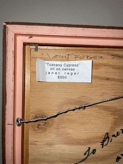 Wall Art – Janet Reger "Tuscany Cypress" - Auction Ohio