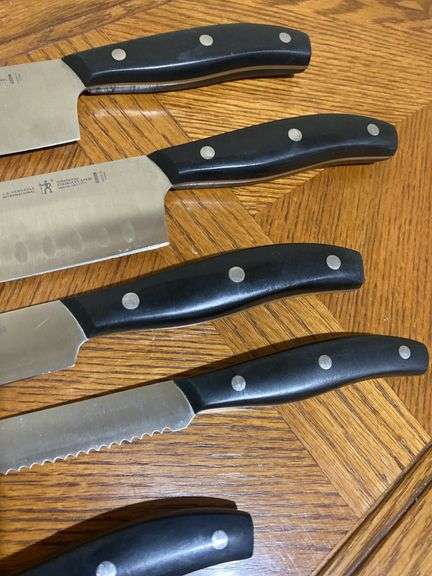 Henckels five piece knife set - Auction Ohio