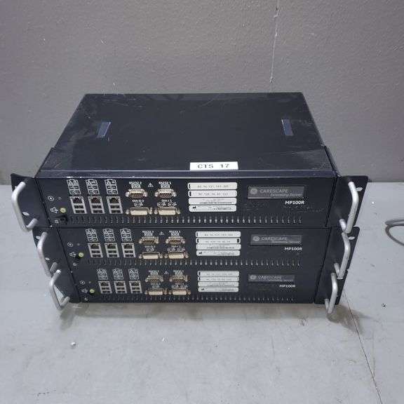 Lot of 3 GE MP100R Carescape Telemetry server - Auction Ohio