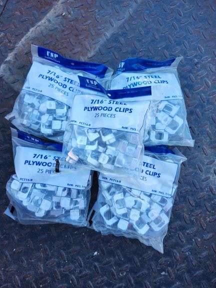 5 New Packs Usp Connectors 7/16" Steel Plywood Clips - Auction Ohio