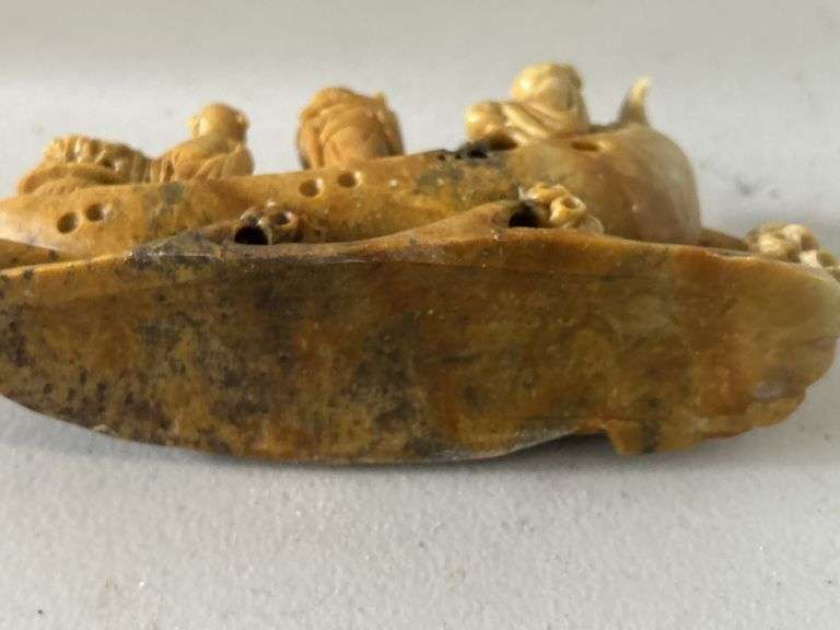 Chinese Carved Stone Boat - Auction Ohio