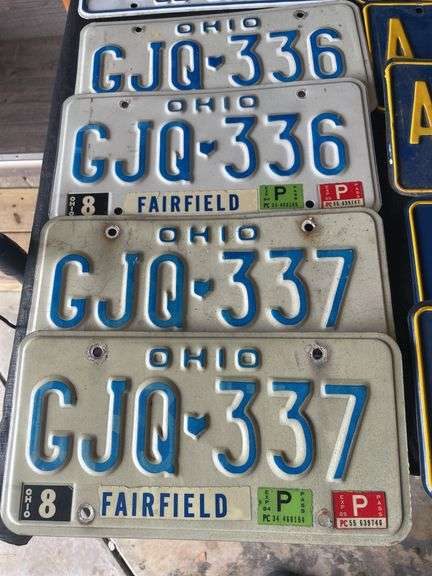 License Plates - Auction Ohio