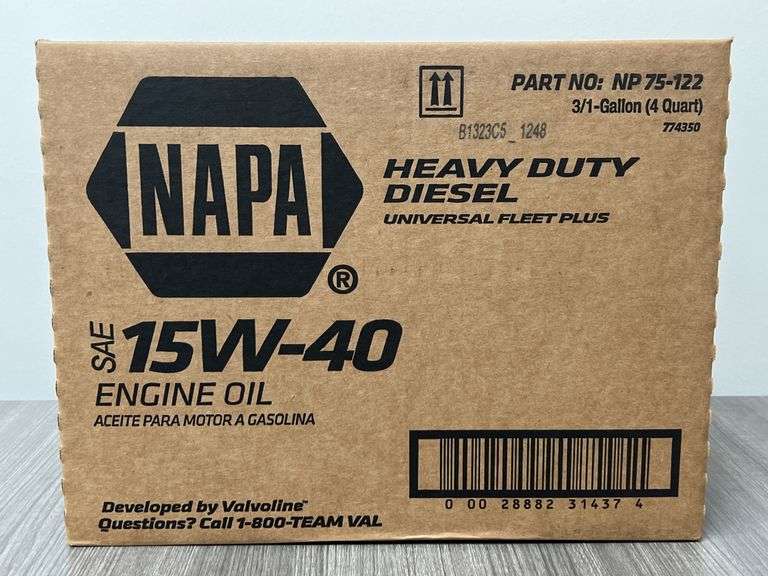 *NEW* Case of (3) One Gallon Jugs of NAPA Heavy Duty Diesel SAE 15W-40 ...