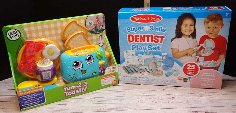 NEW Leap Frog Yum-2-3-Toaster - New M&D Super Smile Dentist PlaySet ...