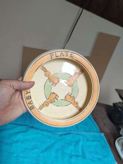 1900s Roseville Pottery Baby’s Plate - Auction Ohio