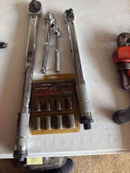 CRAFTSMAN Socket set, 3/8 in. Torque Ratchet, 1/2 in. Torque Ratchet - Auction Ohio