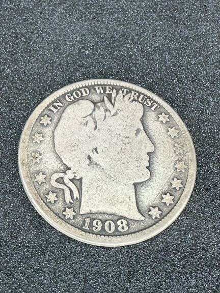 1908 D Barber Half Dollar - Auction Ohio
