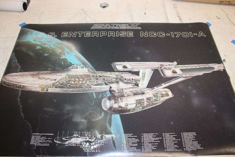 Star Trek U.S.S. Enterprise Poster - Auction Ohio