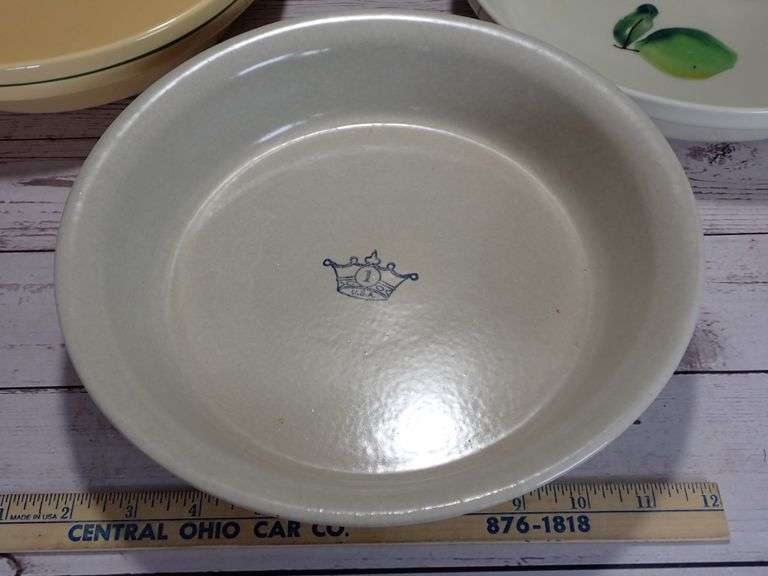 3 Ceramic Name brand Pie Plates - Auction Ohio