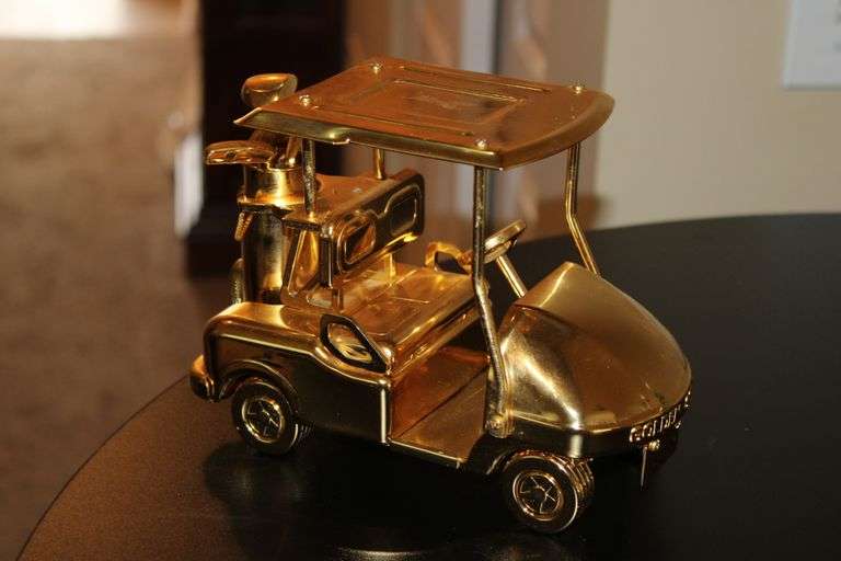 Golden Golf Cart - Auction Ohio