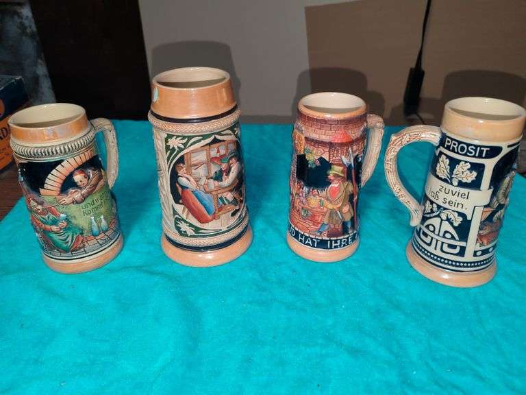 Collection of Four German Beer Steins - Auction Ohio